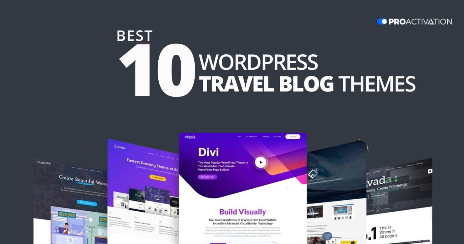 10 Best WordPress Themes for Travel Blogs| ProActivation